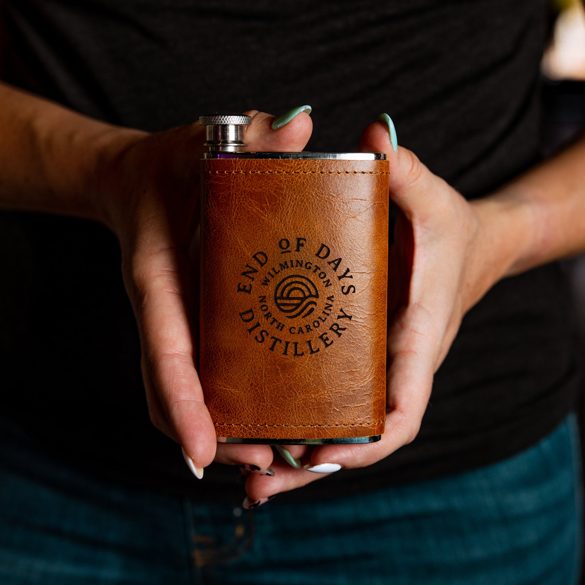 Jet Black Flask, 6oz.
